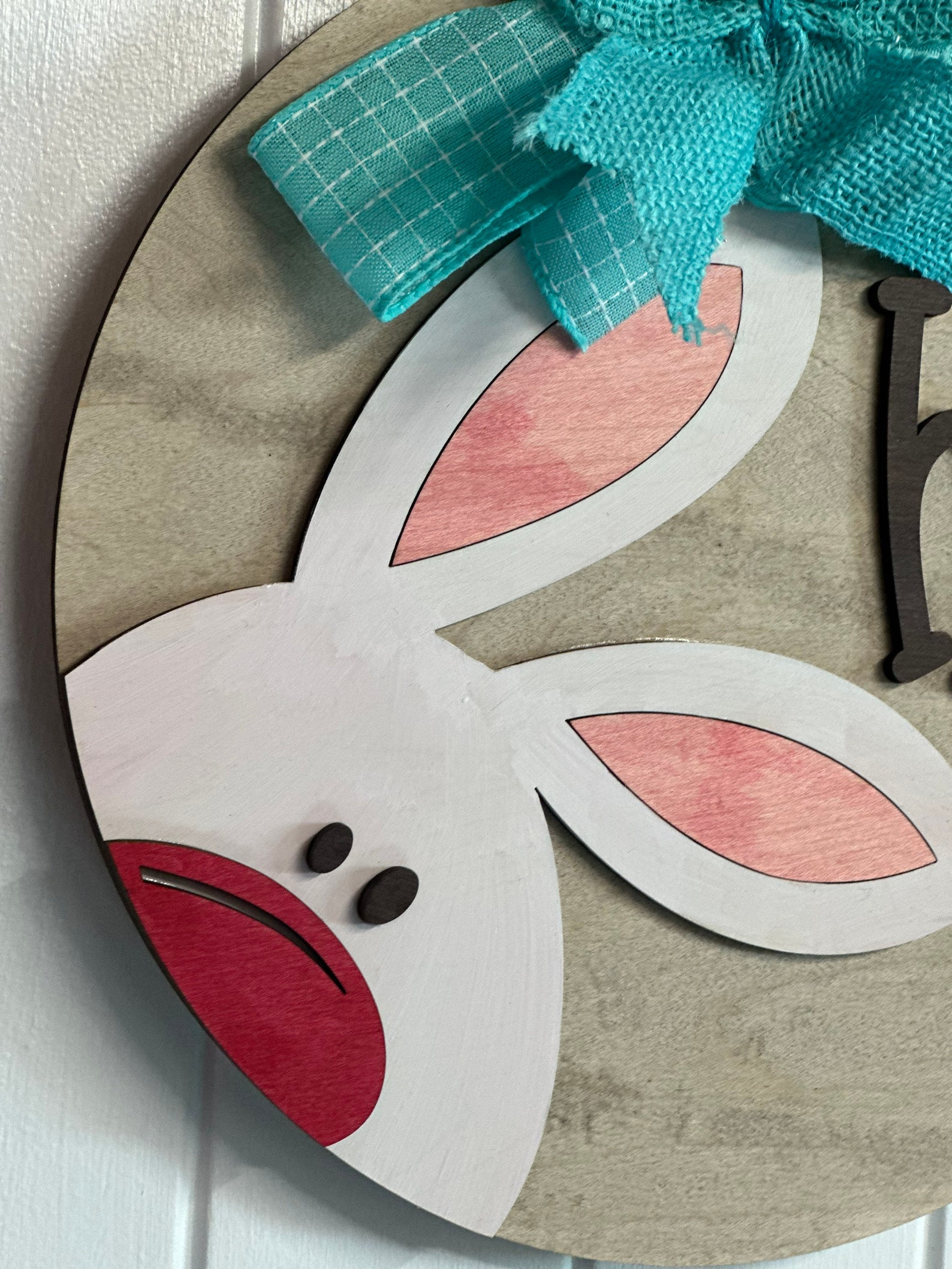Easter Door Hanger Bunny Door Hanger Hi Door Hanger Easter - Etsy