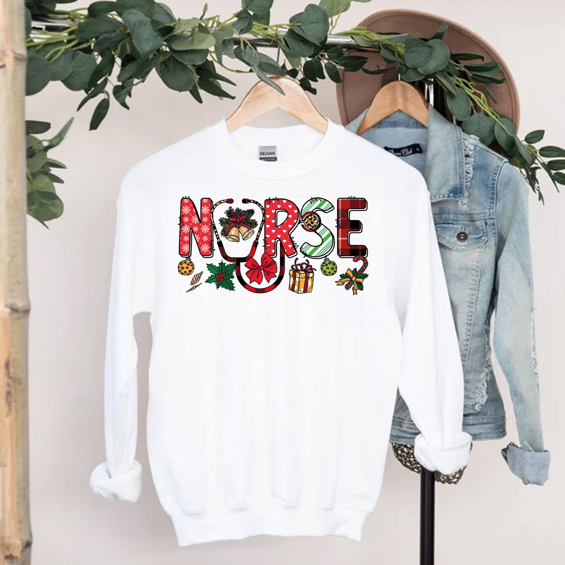 Christmas Nurse SVG Nurse Nursing Stethoscope Nursing - Etsy