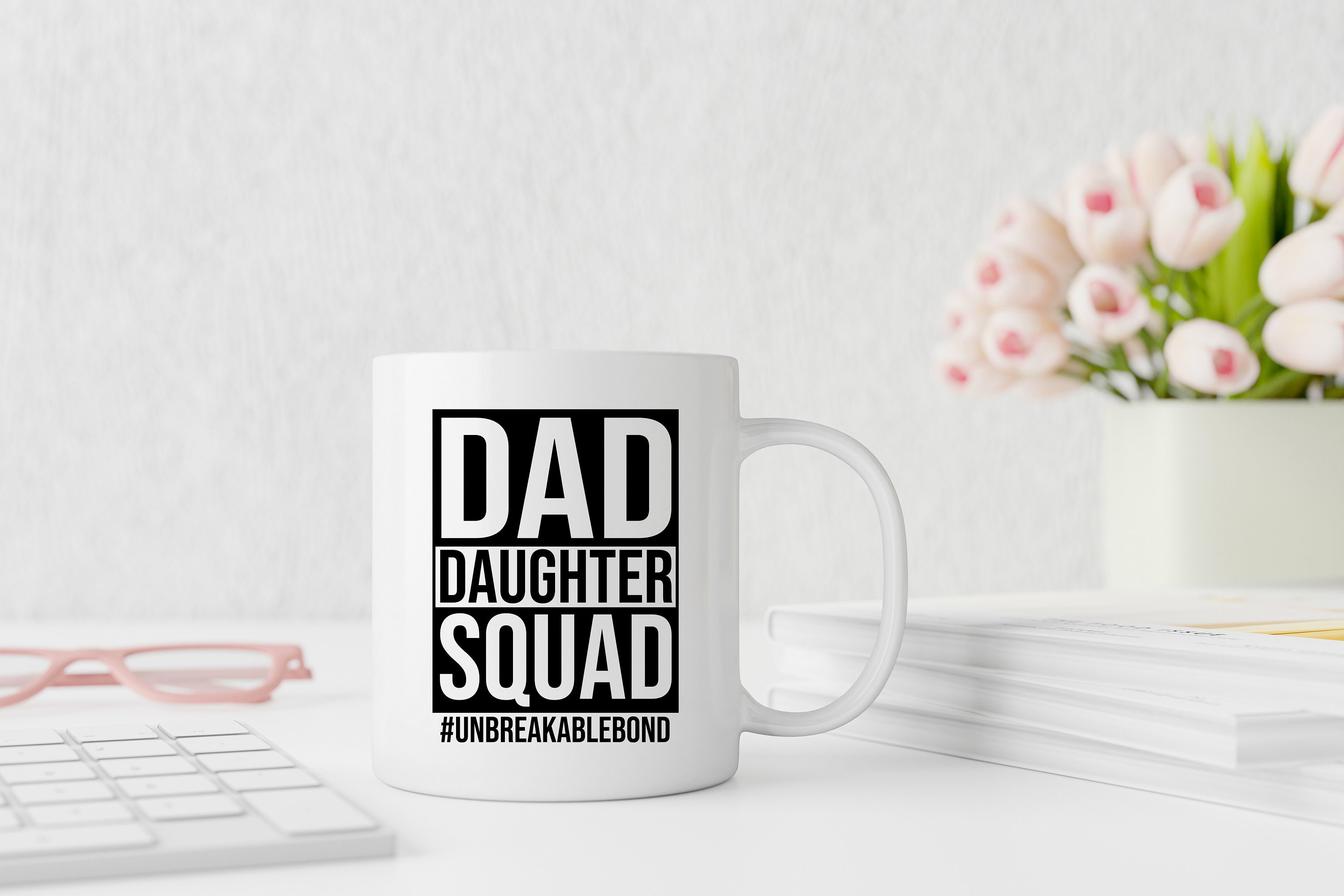Daddy Daughter Svg Dad Daughter Squad Unbreakable Bond Etsy