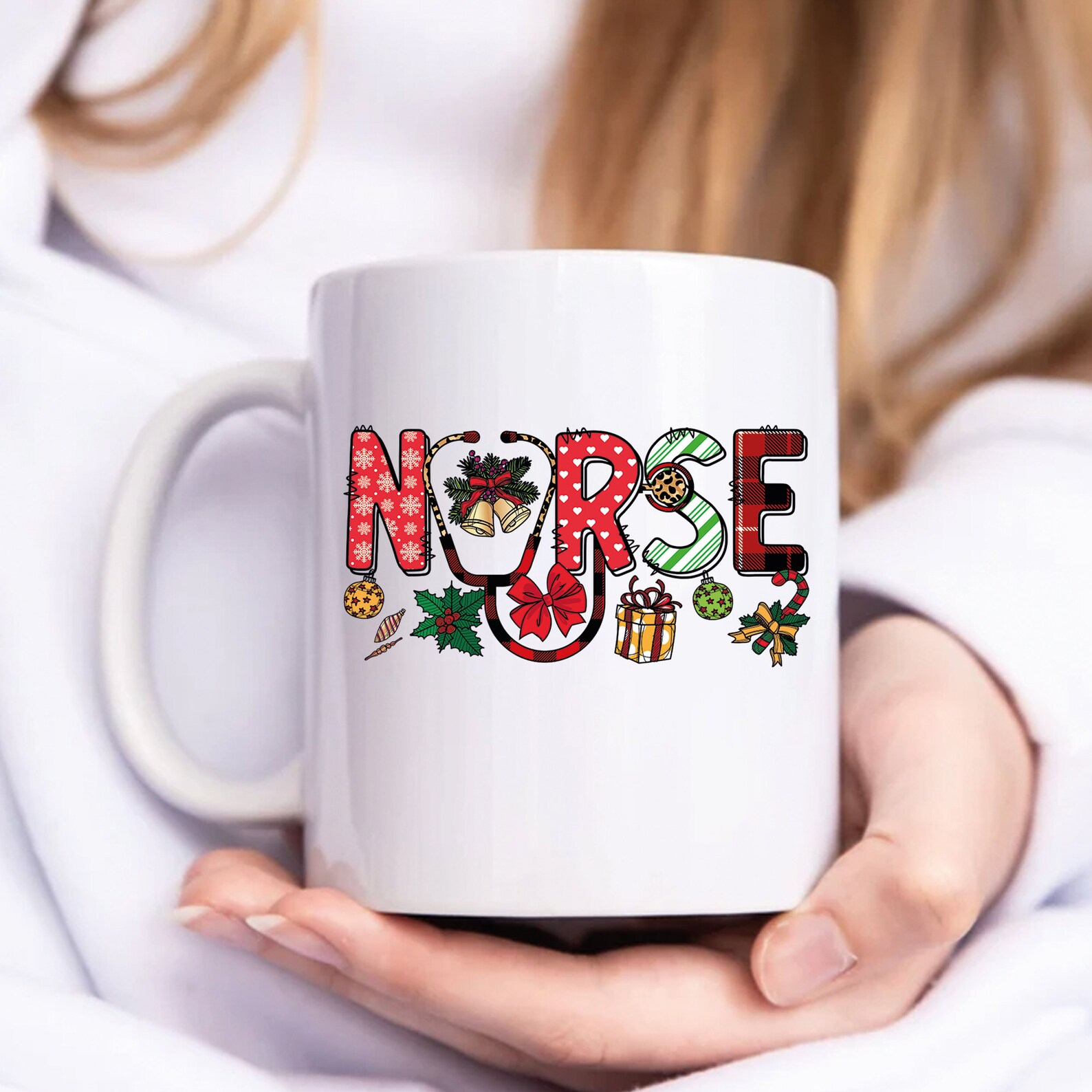 Christmas Nurse SVG Nurse Nursing Stethoscope Nursing - Etsy