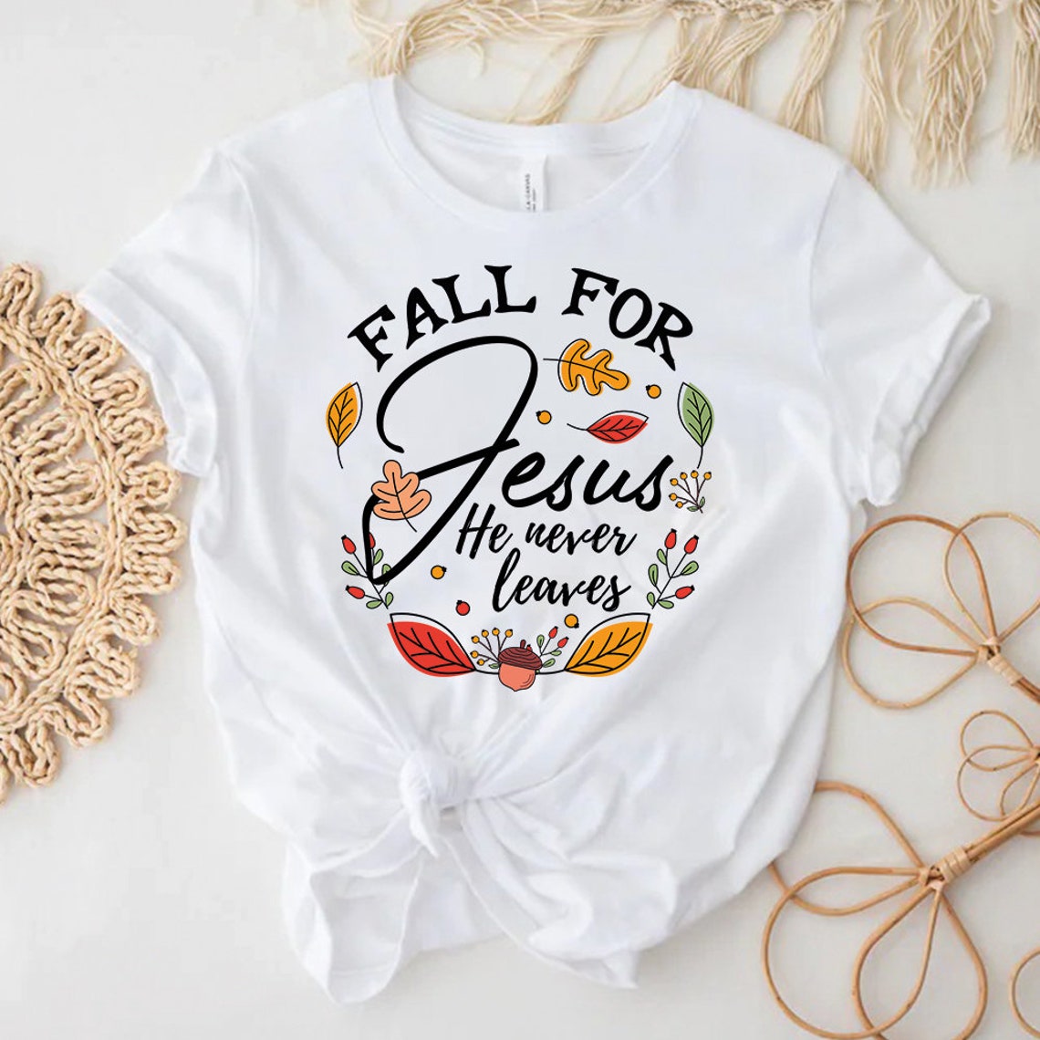 Fall Jesus SVG Fall is for Jesus He Never Leaves Autumn - Etsy
