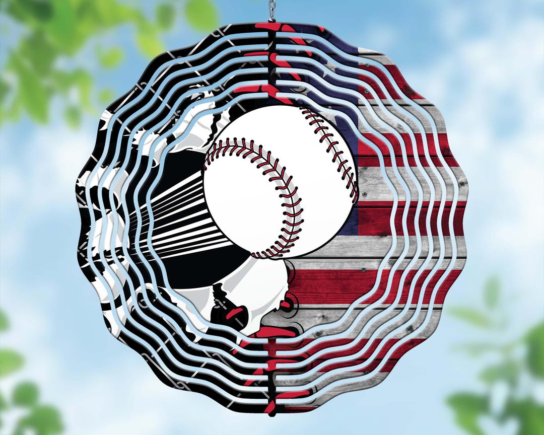 American Baseball American Patriot Wind Spinner Sublimation Design 10 ...