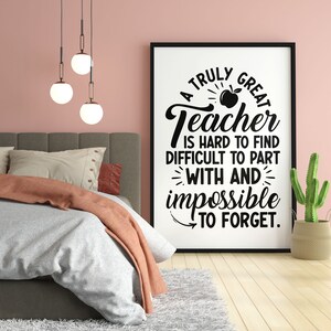 Teacher Shirt, A Truly Great Teacher, is Hard to Find, Difficult to ...