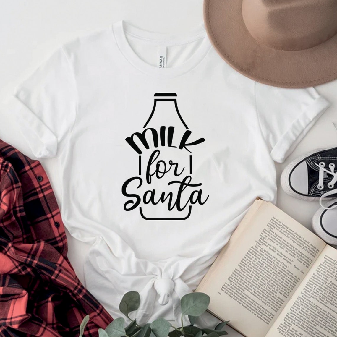 Christmas Santa Milk SVG Hand Written Milk for Santa Funny - Etsy