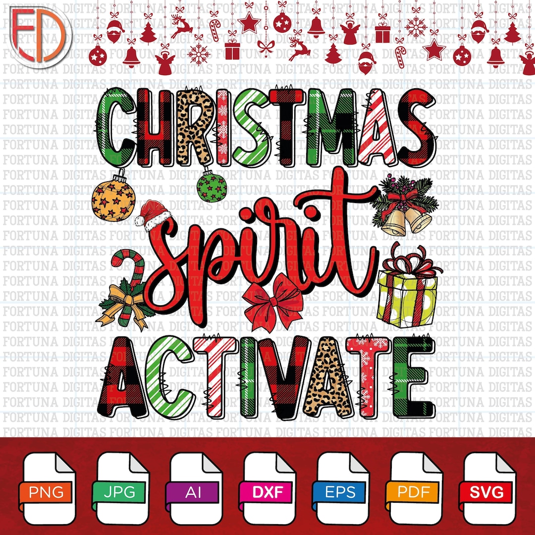 Christmas Spirit PNG | Christmas Spirit Activate | Xmas Decorations ...