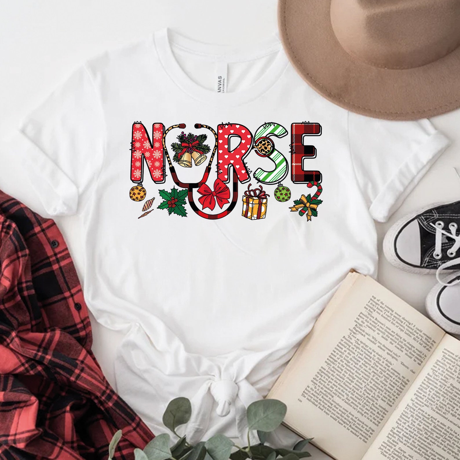 Christmas Nurse SVG Nurse Nursing Stethoscope Nursing - Etsy