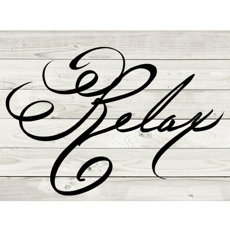 Relax Svg, Cut File for Christian Sign, Digital Download for Cricut ...