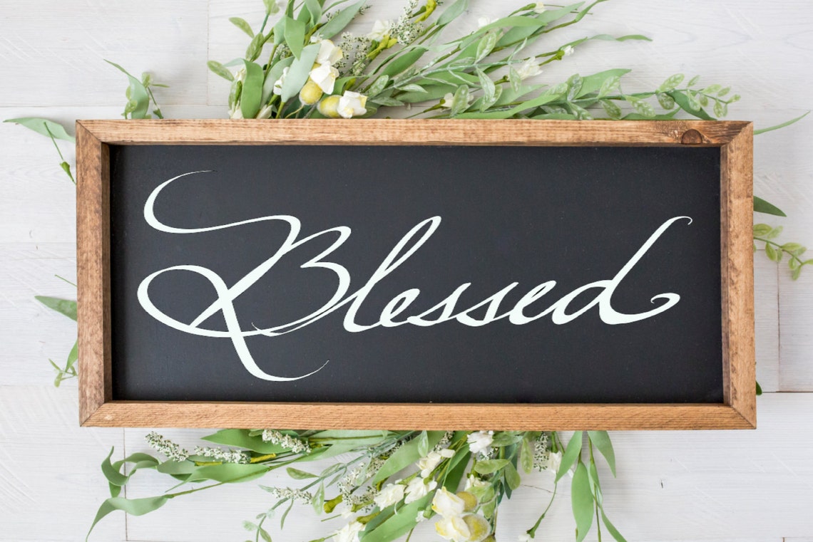 Blessed Svg, Cut File for Christian Sign, Digital Download for Cricut ...