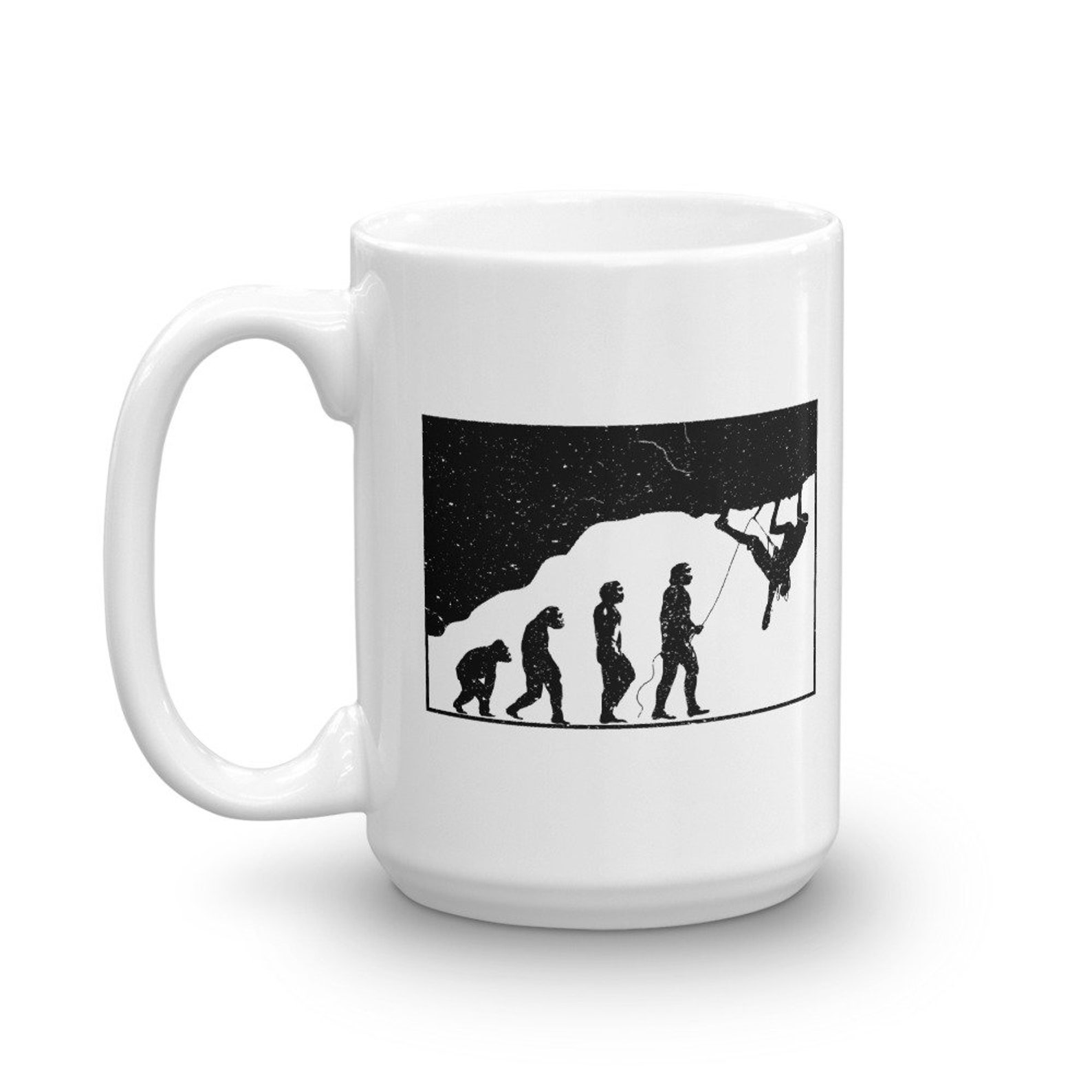 Funny Rock Climbing Mug Evolution of the Climber Funny Rock | Etsy
