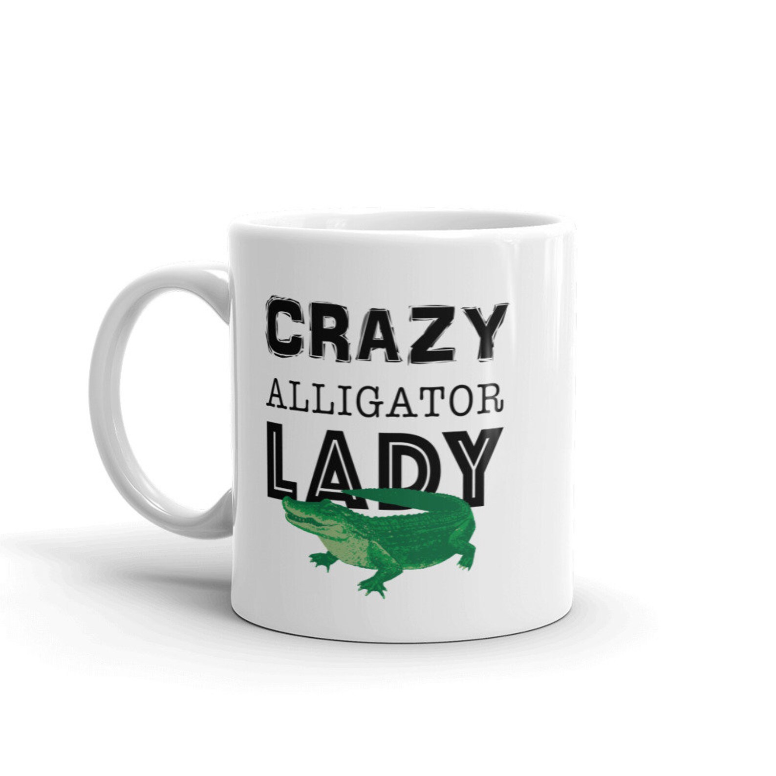 Funny Alligator Coffee Mug Crazy Alligator Lady - Etsy