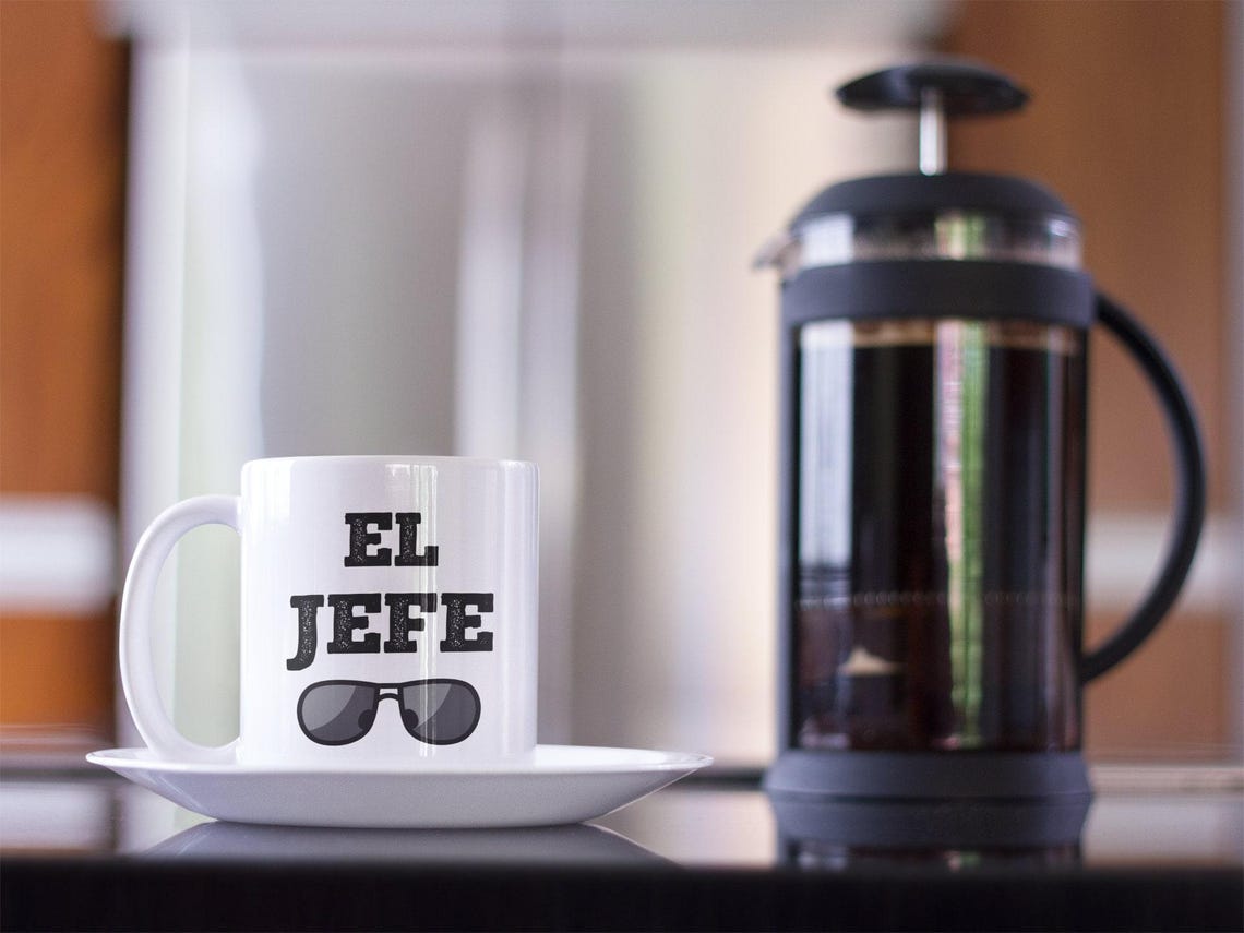 El Jefe Coffee Mug: Funny Spanish Boss Gift - Etsy