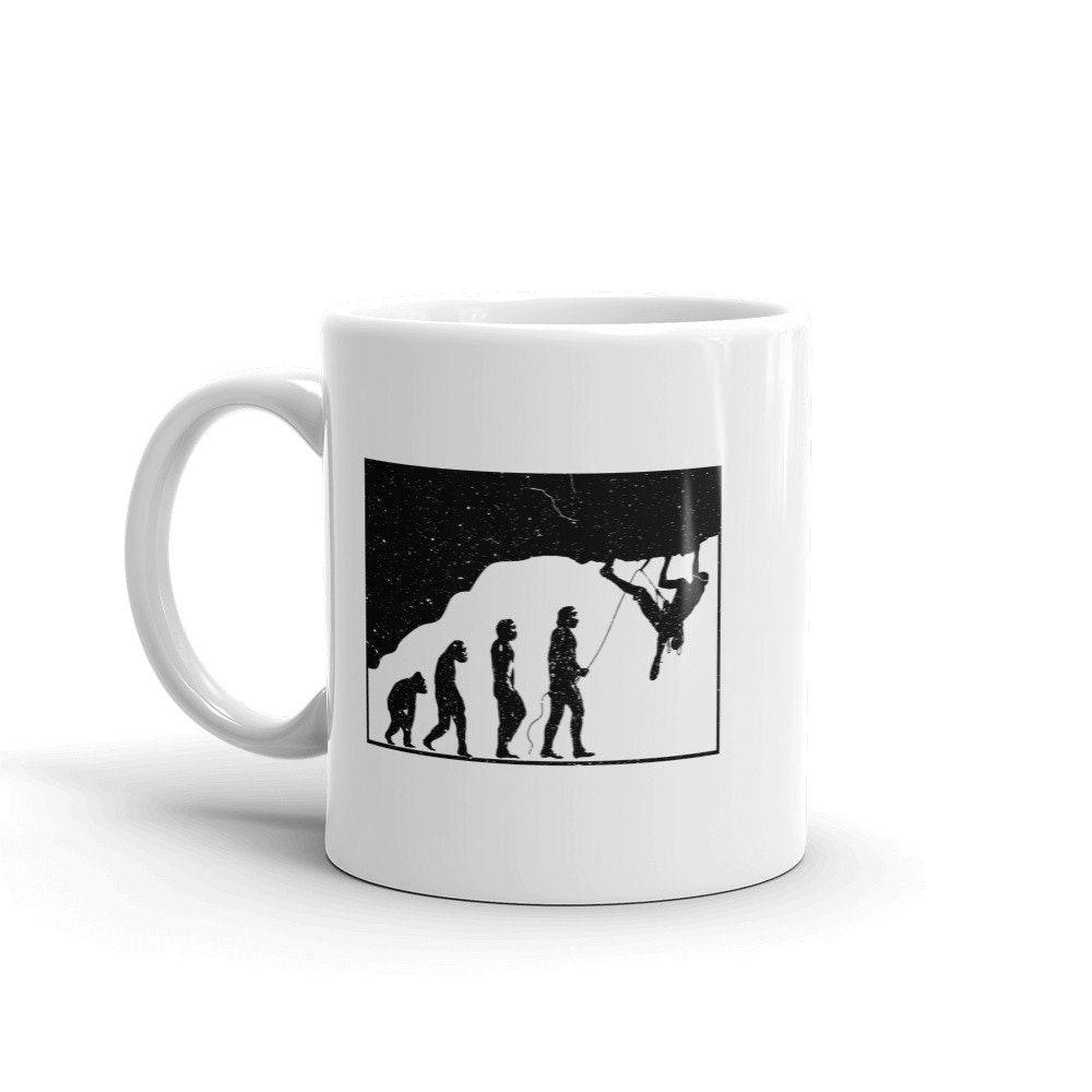 Funny Rock Climbing Mug: Evolution of Climber - Etsy
