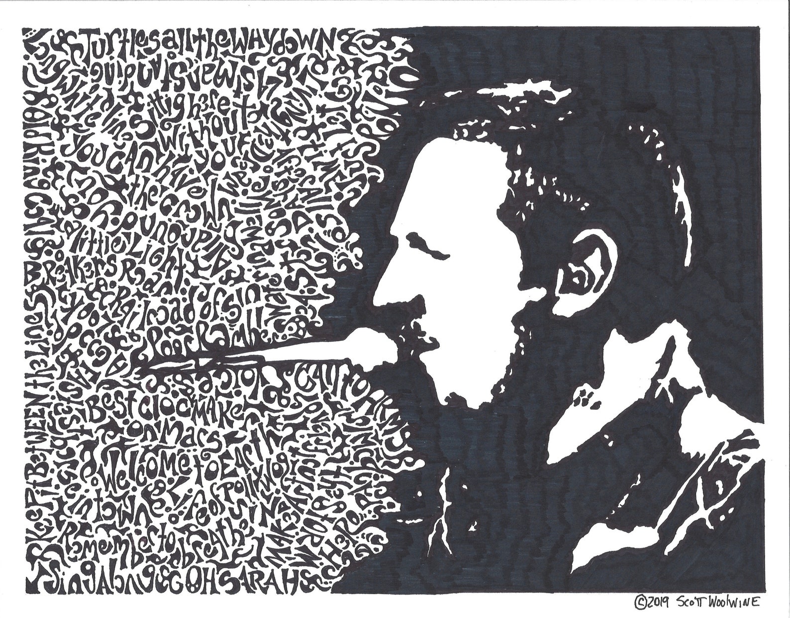 Sturgill Simpson Drawing - Etsy