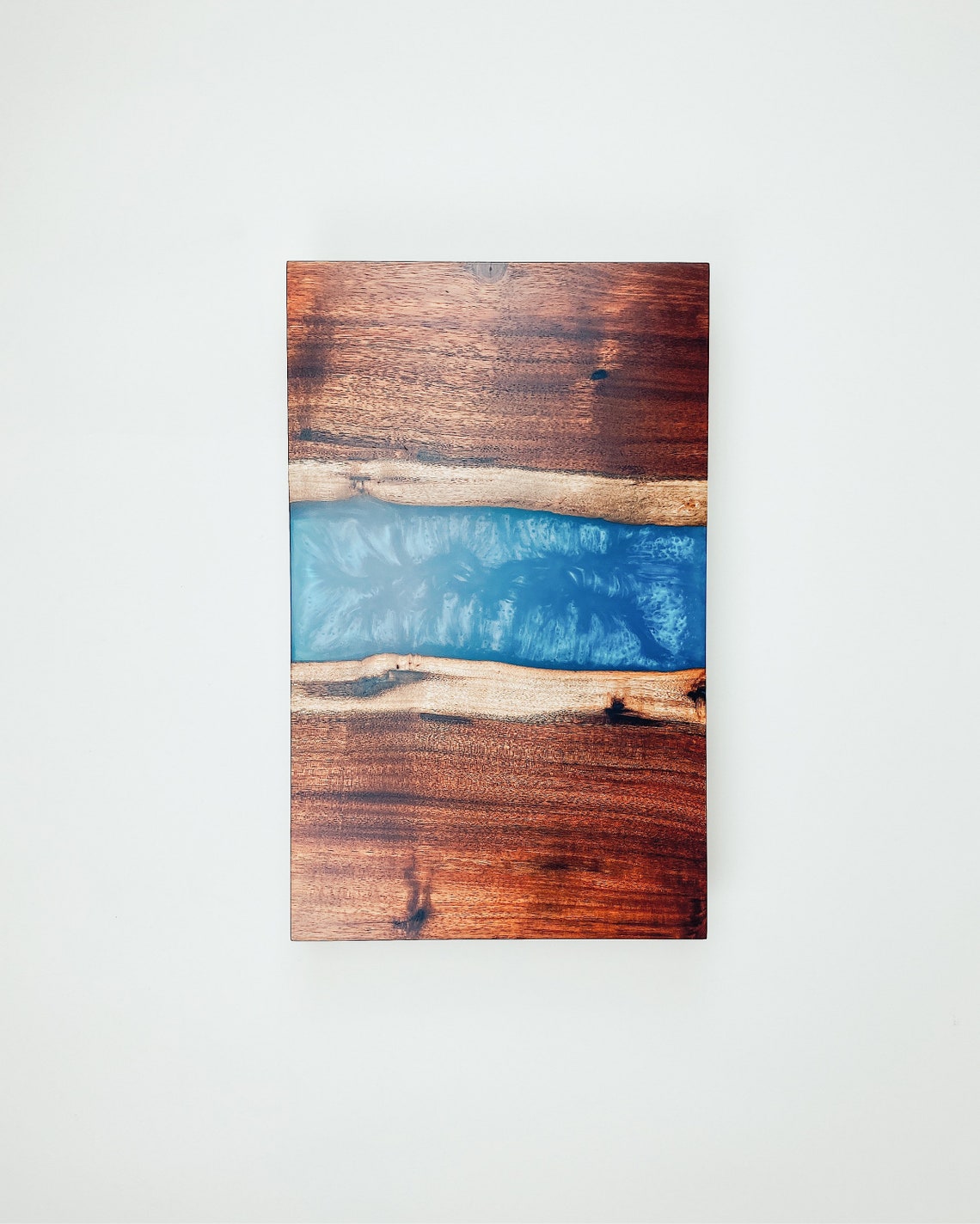 Black Acacia and Indigo Blue Epoxy Wall Hanging - Etsy