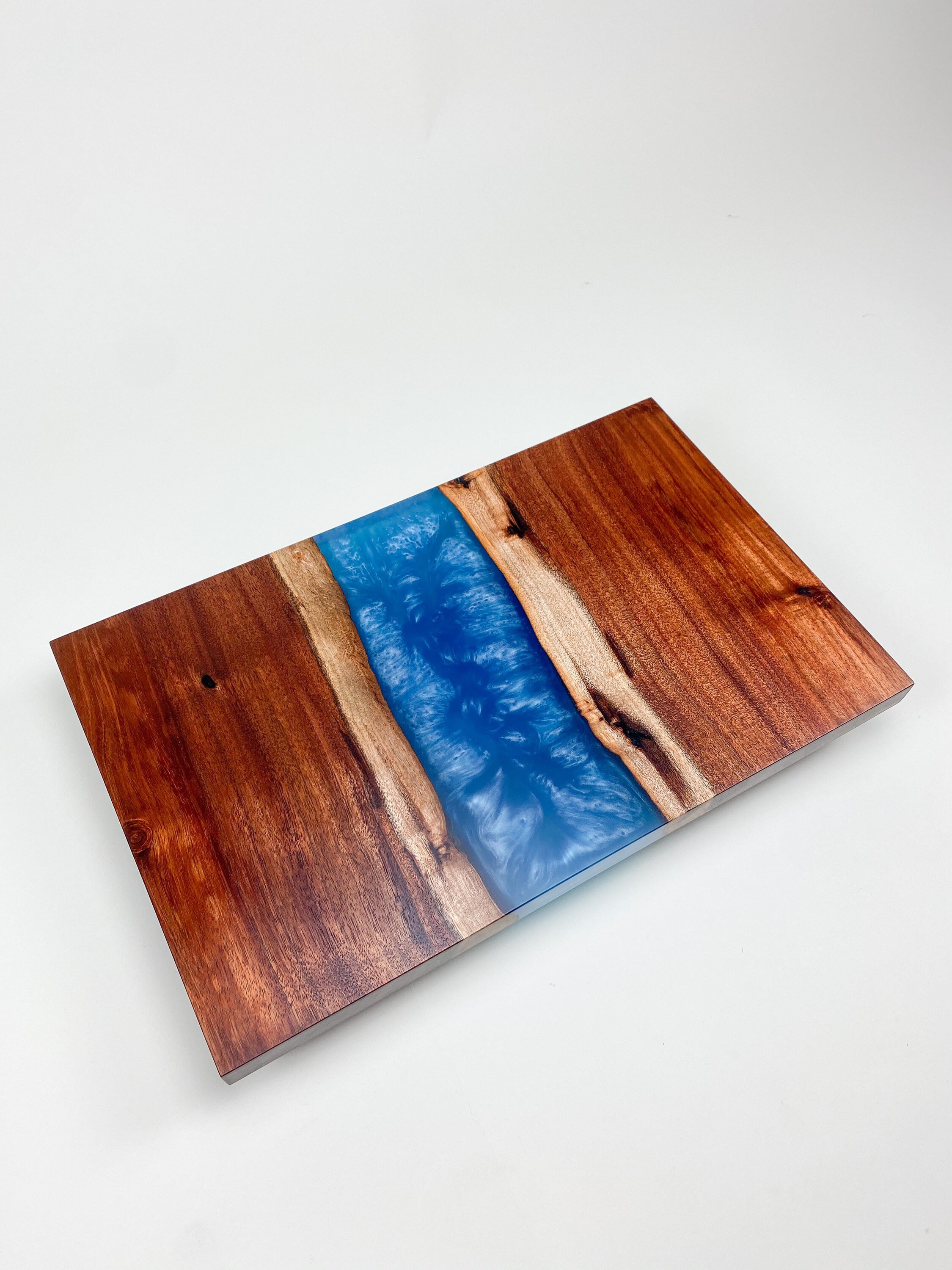Black Acacia and Indigo Blue Epoxy Wall Hanging - Etsy