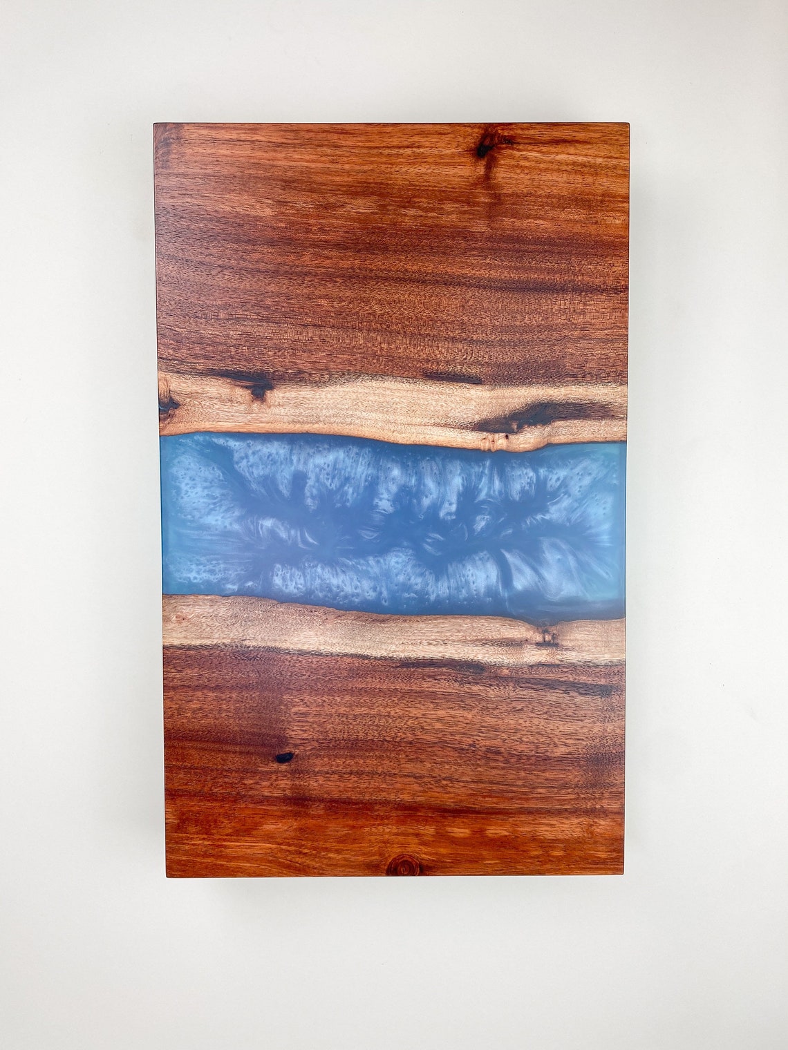 Black Acacia and Indigo Blue Epoxy Wall Hanging - Etsy