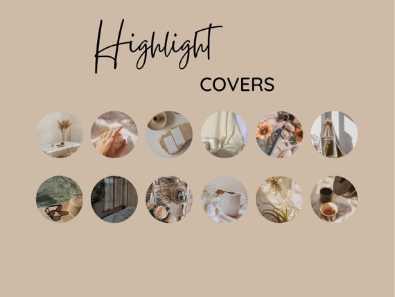 Beige Instagram Highlight Covers Instagram Story Highlight - Etsy