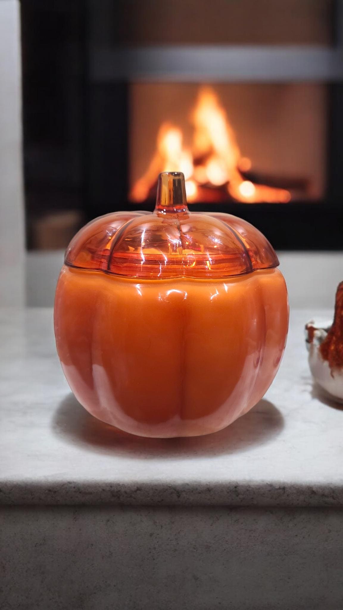 Jumbo Pumpkin Candle Glass - Etsy