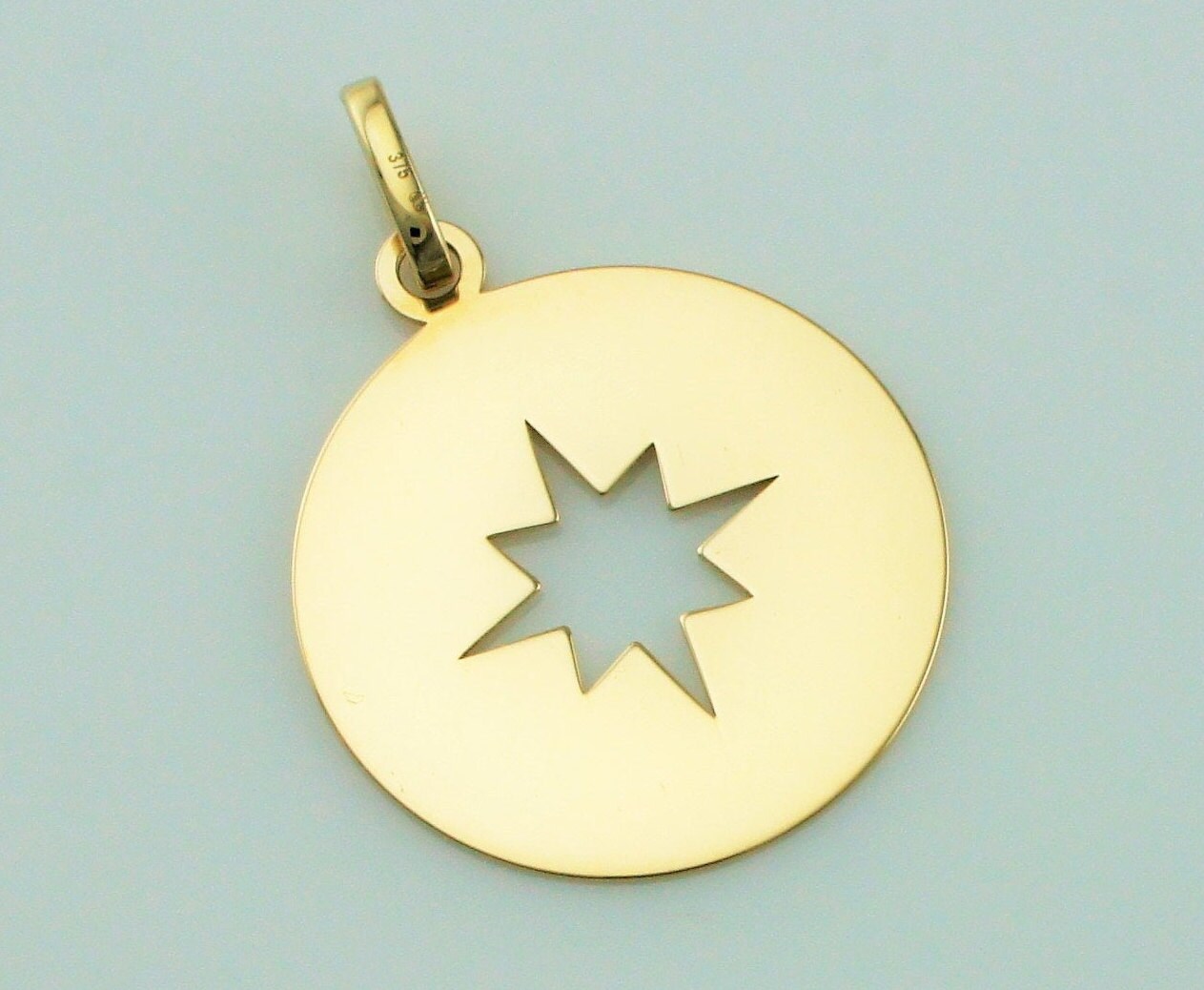 9ct Gold Navigation Compass Pendant Necklace / Charm / | Etsy