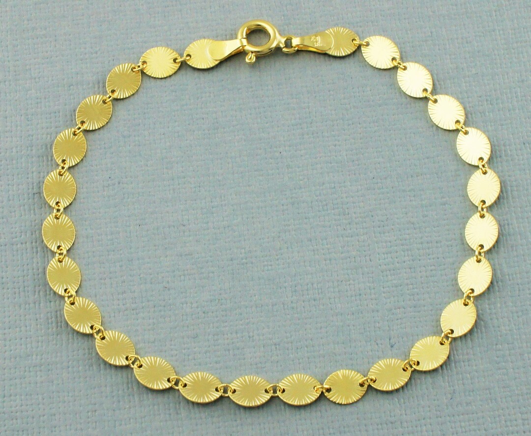 9ct Gold on Sterling Silver Starburst Diamond Cut Forzatina Chain ...