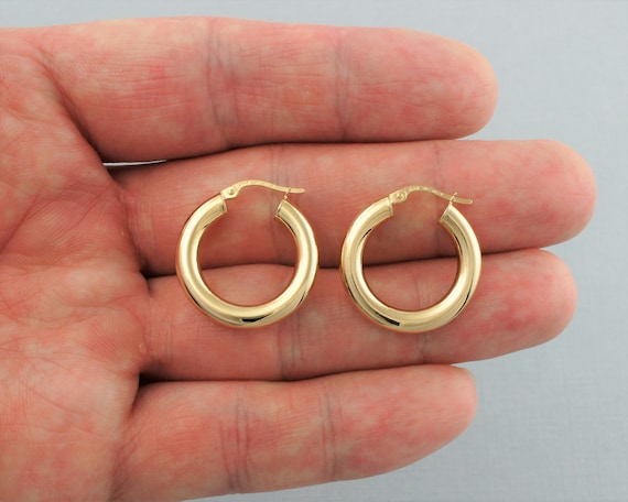 9ct yellow gold hoops store