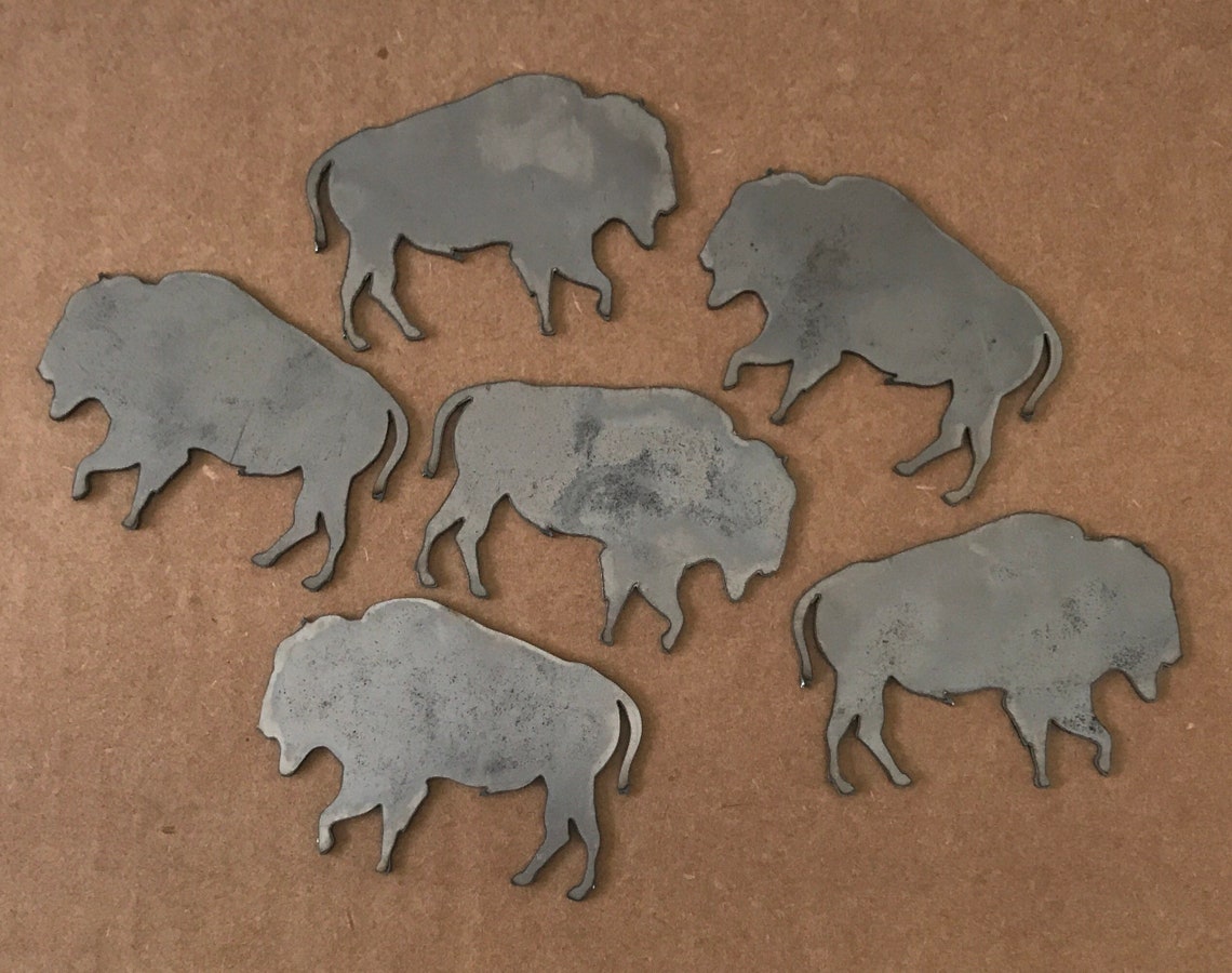 Buffalo Metal Laser Cut Lot of 6 - Etsy