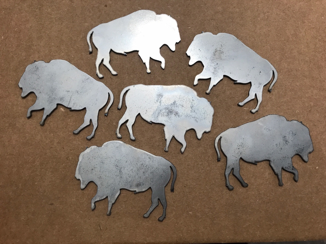 Buffalo Metal Laser Cut Lot of 6 - Etsy