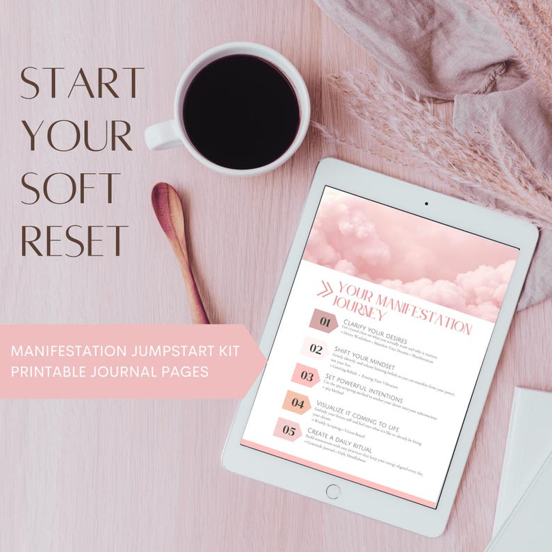 Manifestation Jumpstart Kit – Printable Journal Pages to Align ...