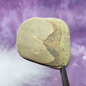 Ms. Pac-man Rock With Face Beach Stone With Face Beach Rock - Etsy