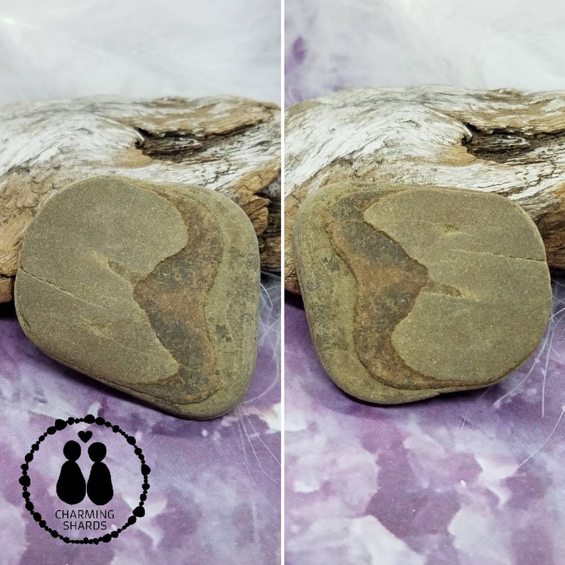 Ms. Pac-man Rock With Face Beach Stone With Face Beach Rock - Etsy