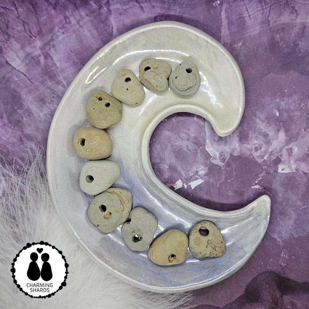 10 Genuine Holey Hag Stones Natural Odin Holey Stones Adder Stones ...