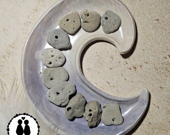 Natural Hag Stone From Lake Michigan Great Lakes Genuine Odin Holey ...