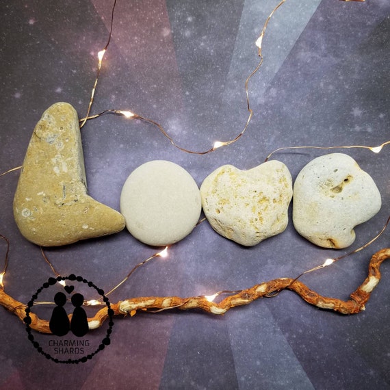 4 Letter Shaped Beach Rocks Spelling the Word LOVE Pebble Art | Etsy