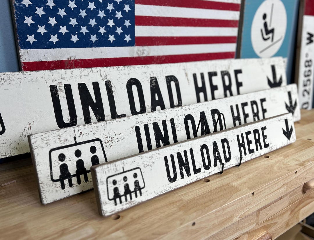 Handmade Wooden Ski Lift Sign: Rustic Winter Cabin Decor - Etsy