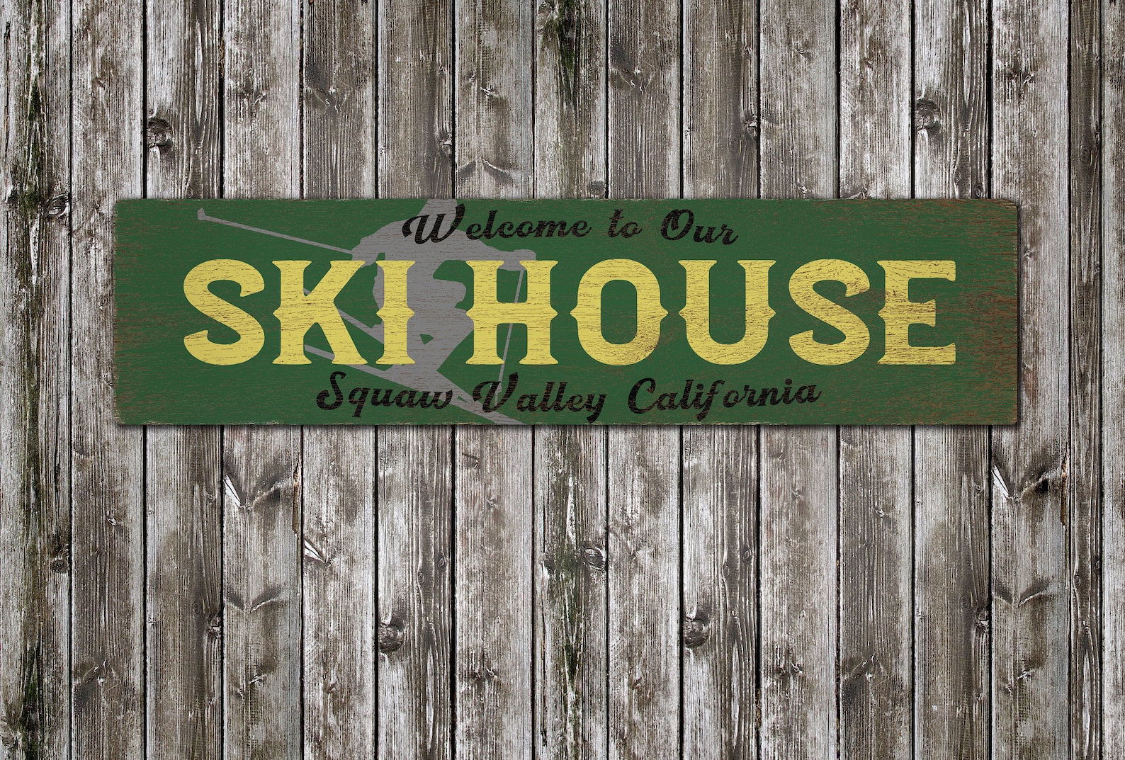 Large Custom Ski House Sign - Etsy