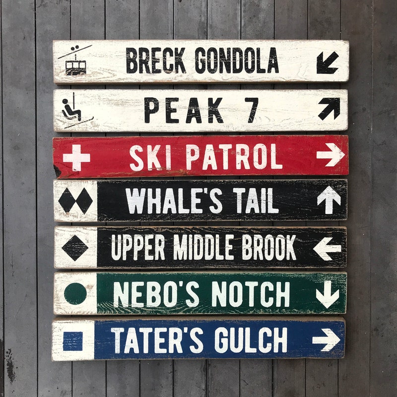 Ski Sign - Etsy