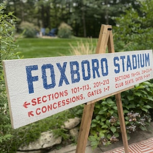 Foxboro Stadium Wood Sign: New England Sports Fan Art - Etsy