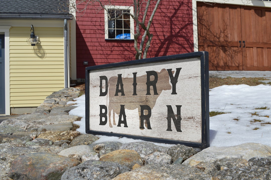 Farmhouse Dairy Barn Sign - Etsy