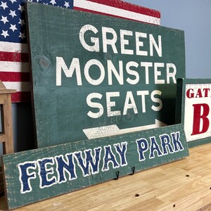 Green Monster Wood Sign, Boston Sign, Boys Room Art, Baseball Décor - Etsy