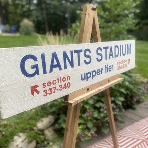 Giants Stadium Vintage Style Wood Sign: NY Giants Decor - Etsy
