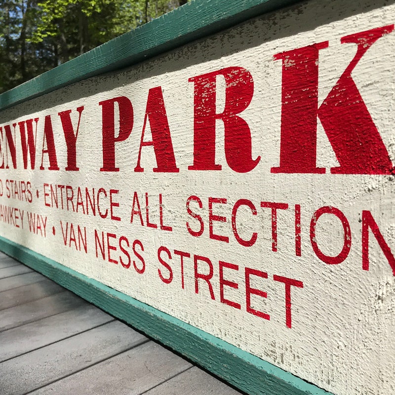 Fenway Park Sign - Etsy