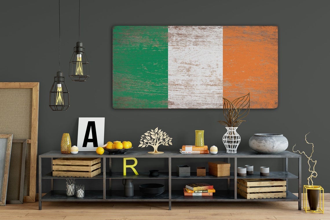 Large Rustic Irish Flag - Etsy