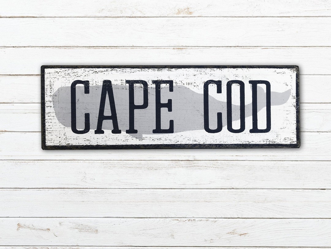Cape Cod Rustic Wood Sign Beach House Sign Beach Sign - Etsy