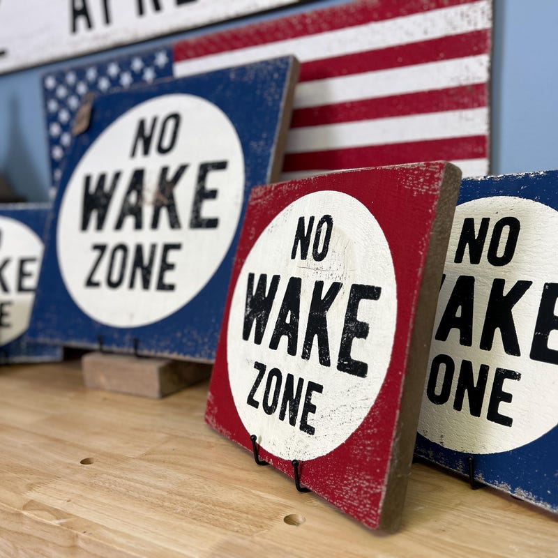 Wake at the Lake Sign - Etsy