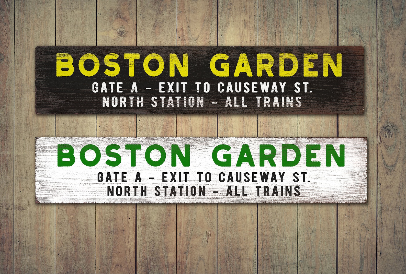 Large Boston Garden Rustic Wood Sign - Etsy