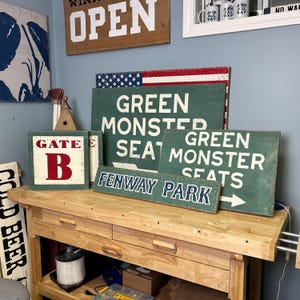 Large Fenway Park Wood Sign - Etsy