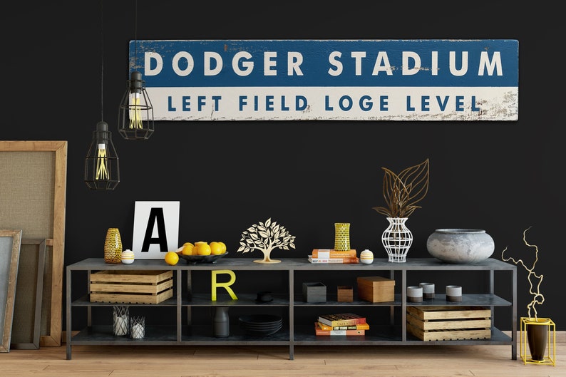 Large Dodger Stadium Wood Sign - Etsy