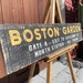 Large Boston Garden Rustic Wood Sign - Etsy