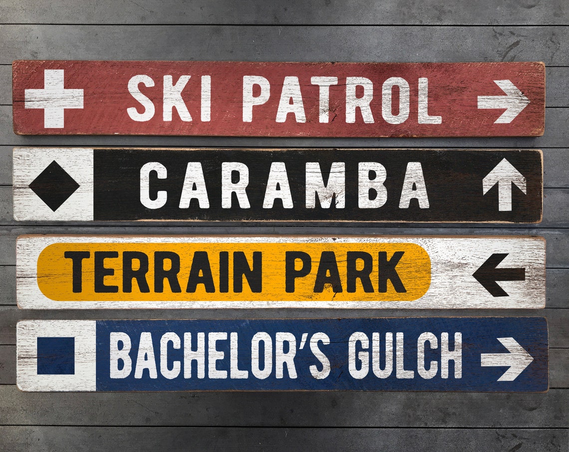 Custom Ski Trail Signs - Etsy