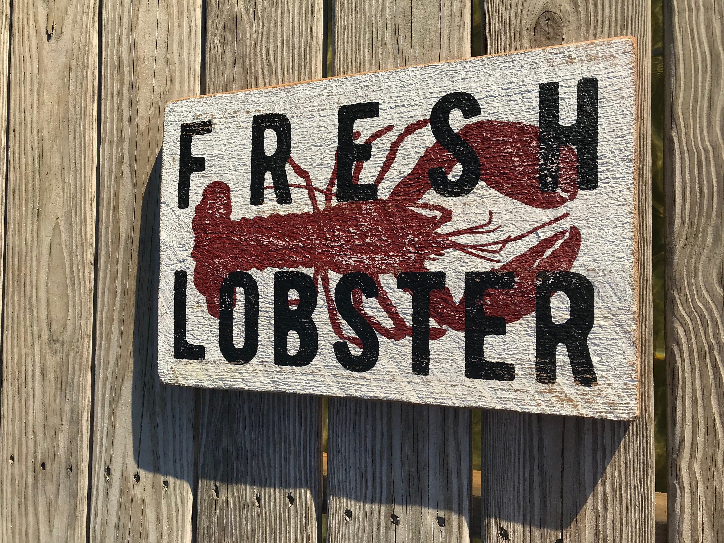 Large Lobster Sign - Etsy
